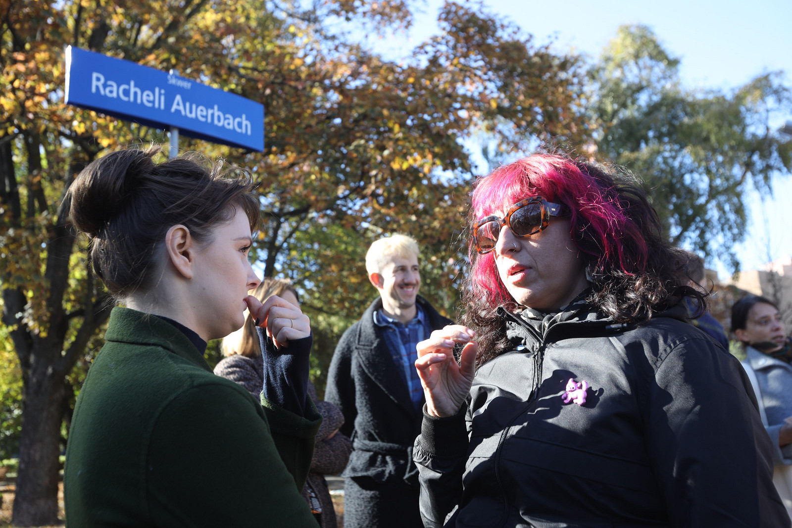 Uroczystość nadania imienia Racheli Auerbach skwerowi na warszawskiej ...